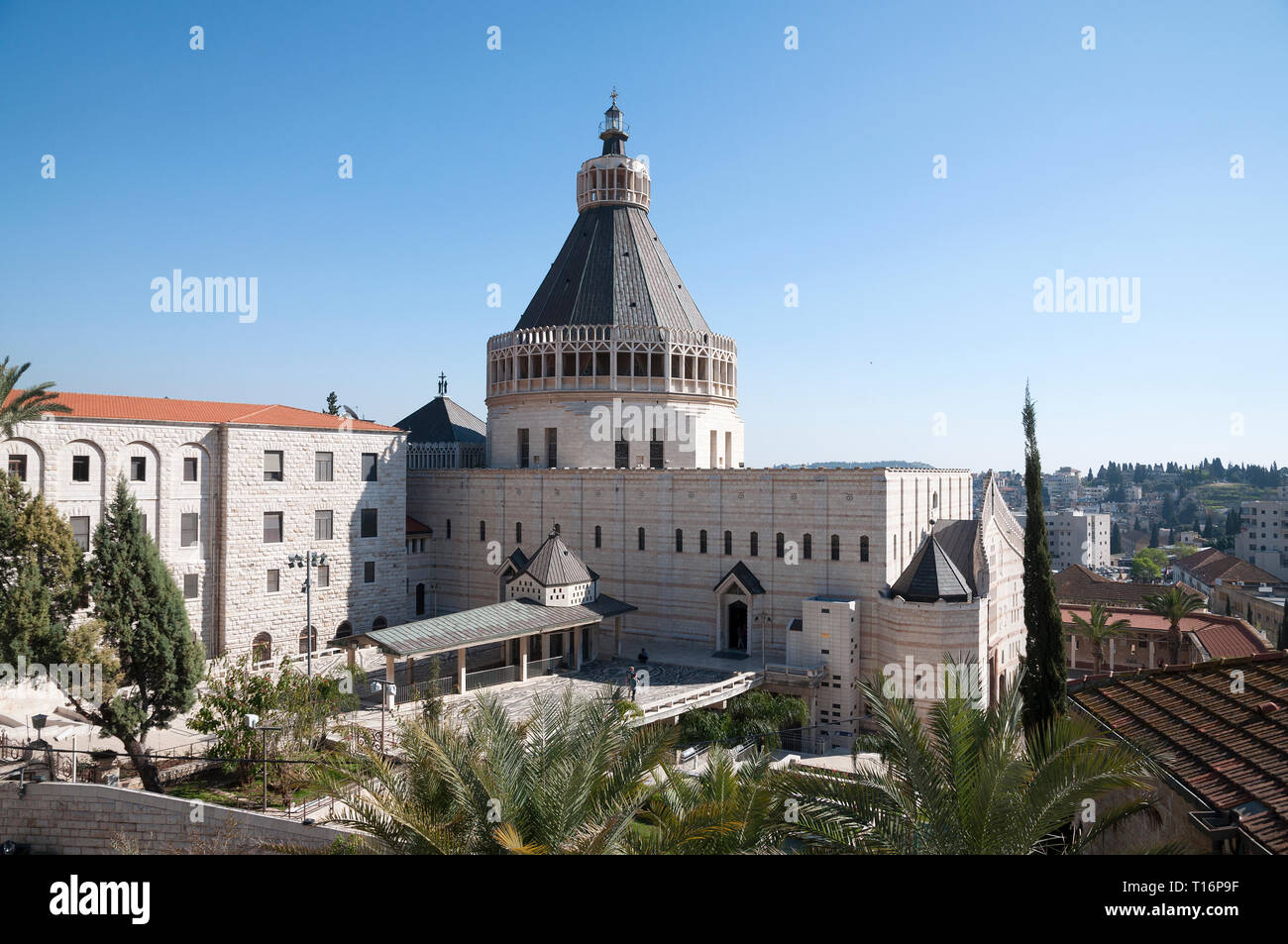 basilica of the annunciation, Nazareth Stock Photo - Alamy