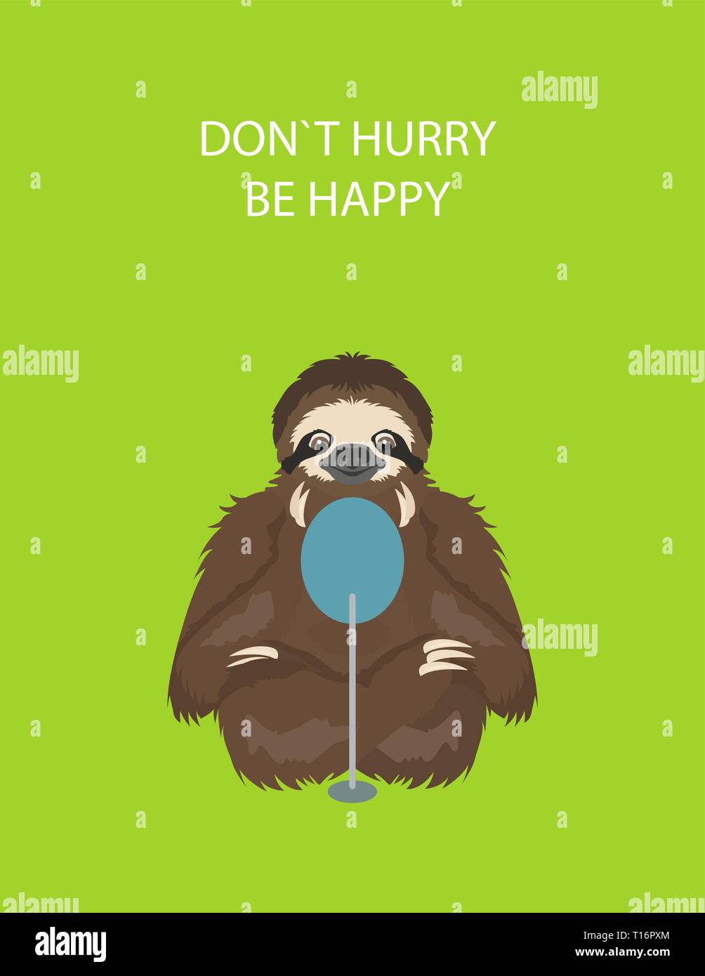 The story of one sloth. At home. Funny cartoon sloths in different ...