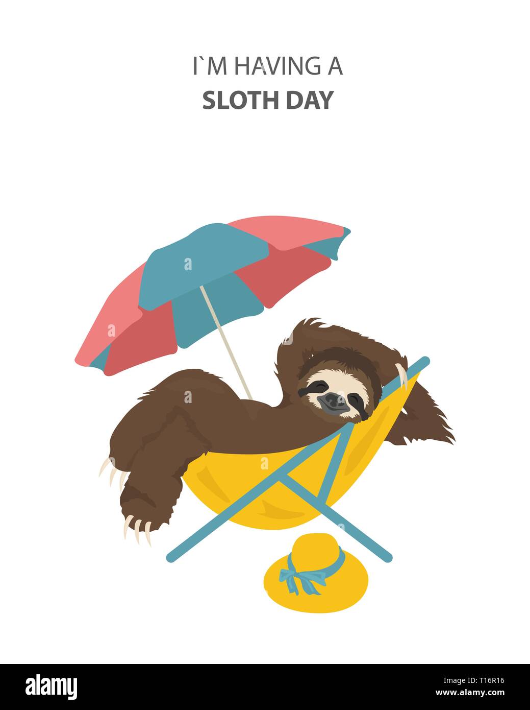 The story of one sloth. Traveling, holiday. Funny cartoon sloths in ...