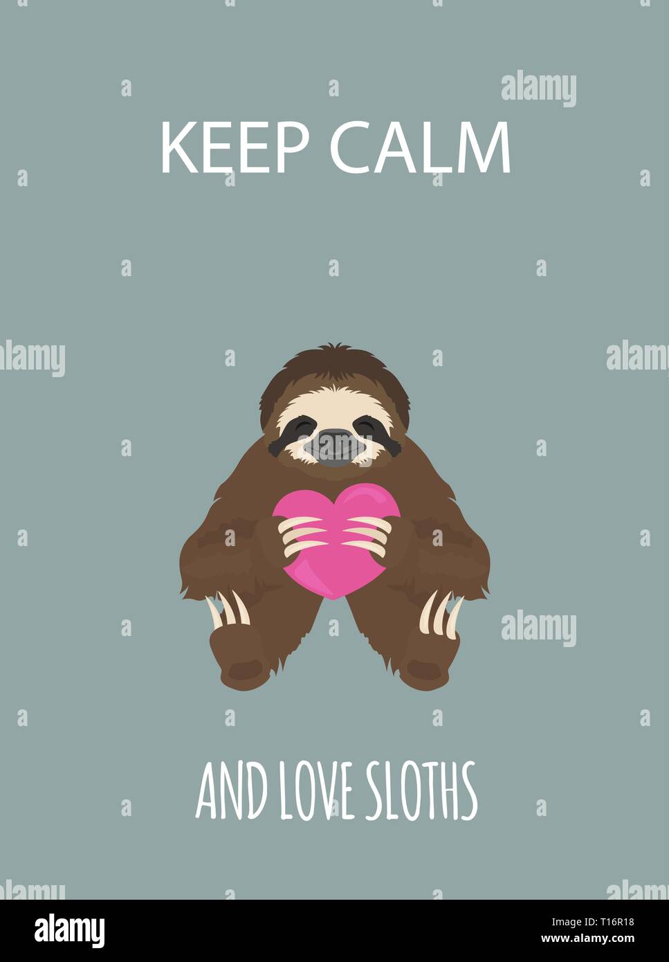 The story of one sloth. Love, wedding, honeymoon. Funny cartoon sloths ...