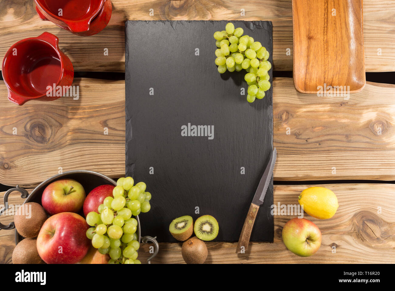Overhead menu card hi-res stock photography and images - Alamy