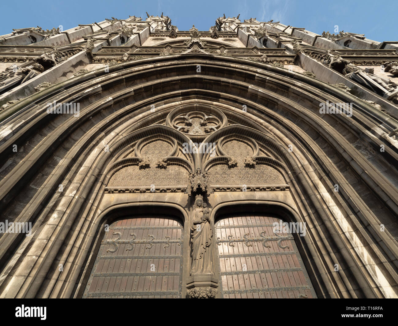 Front view of St. Peter and St Paul church in the Belgian city of ...