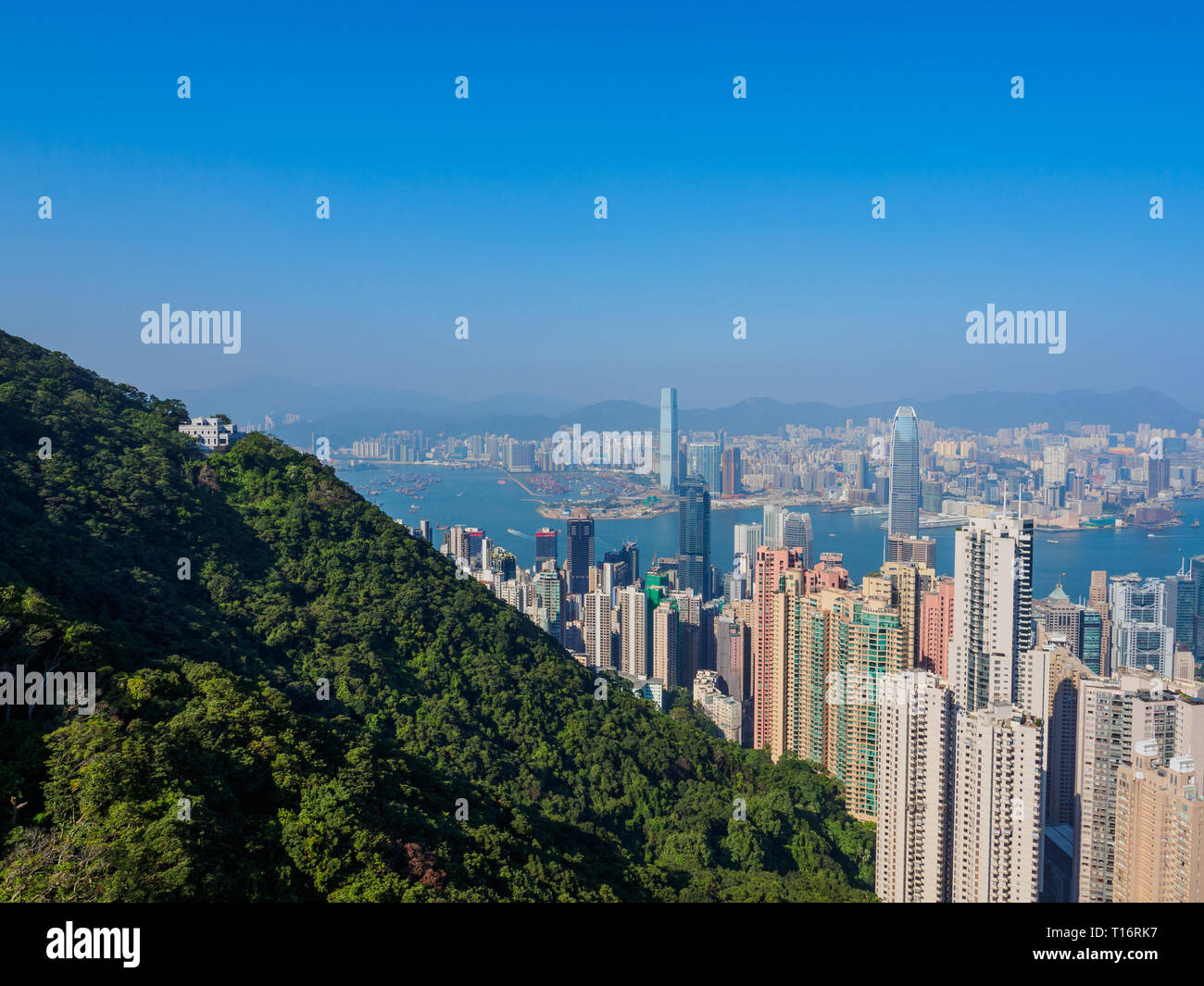 A view of Hong Kong from Victoria Peak Stock Photo - Alamy