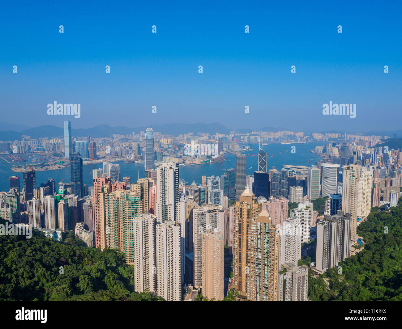 A view of Hong Kong from Victoria Peak Stock Photo - Alamy