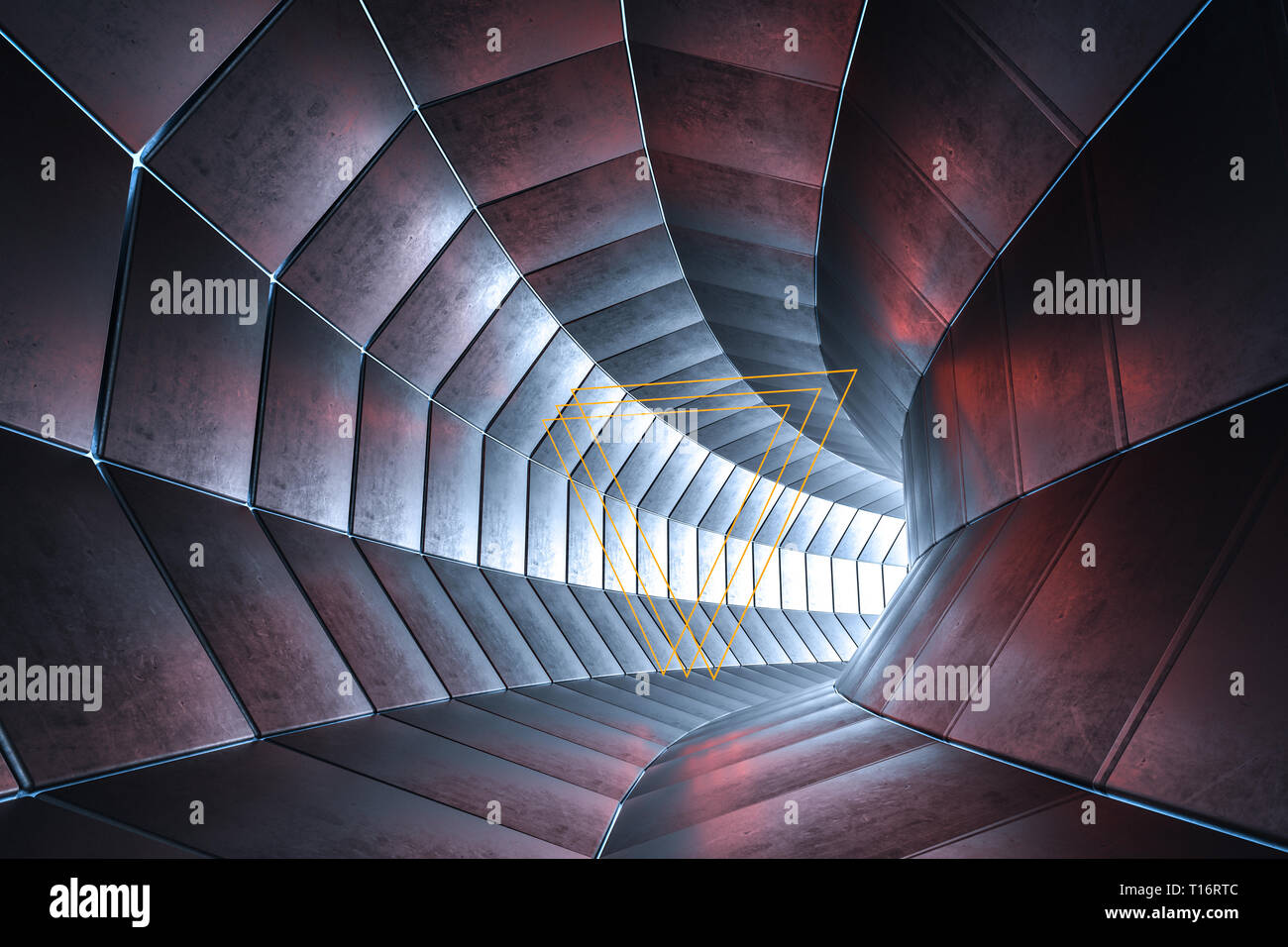 Computer digital drawing, dark background, dark science-fiction ...