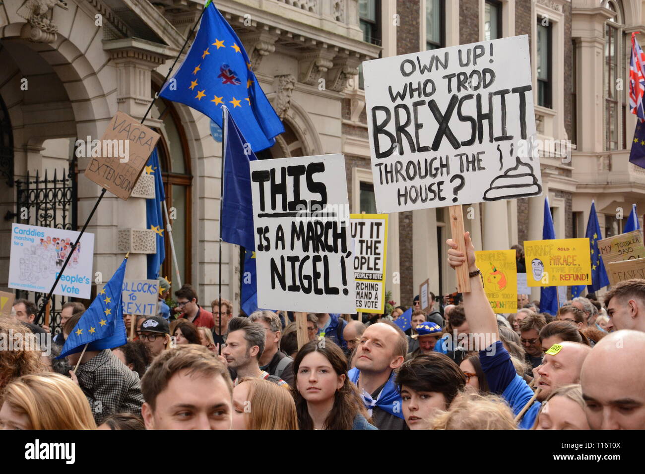 Brexshit signs hi-res stock photography and images - Alamy