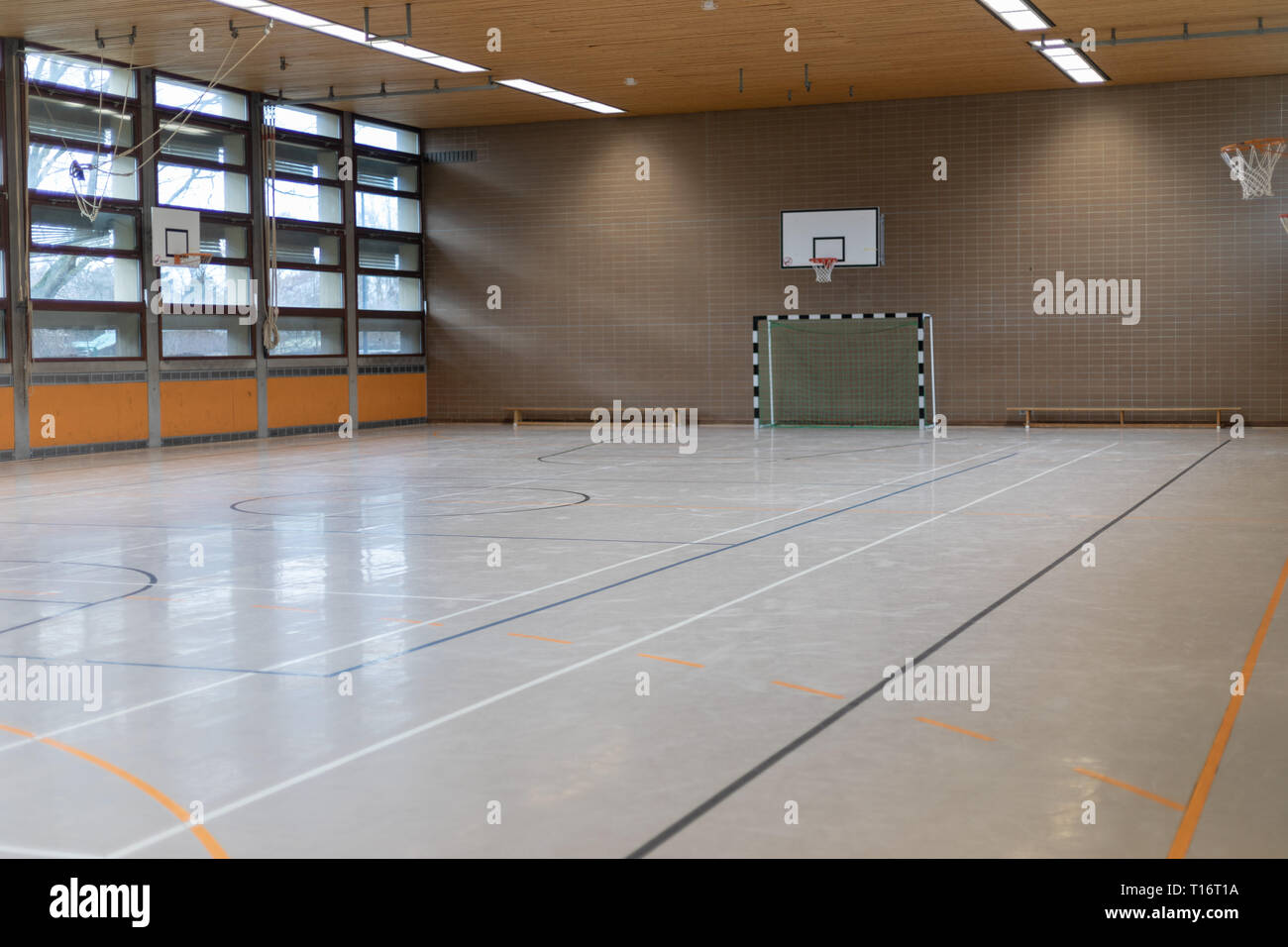 High School Gym Class Empty