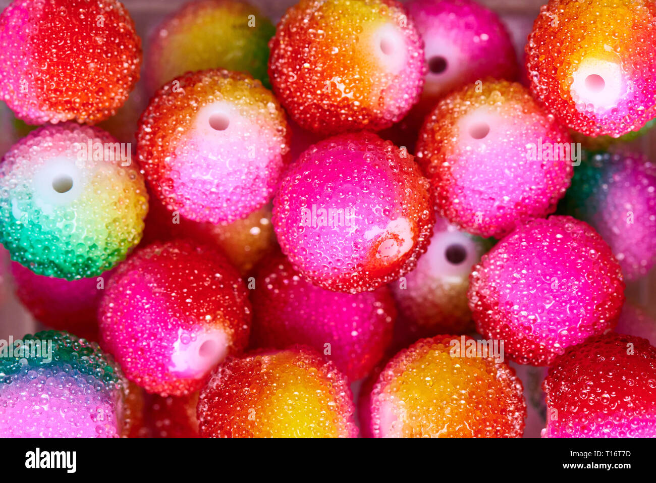 Multi colored crystal beads hi-res stock photography and images - Alamy