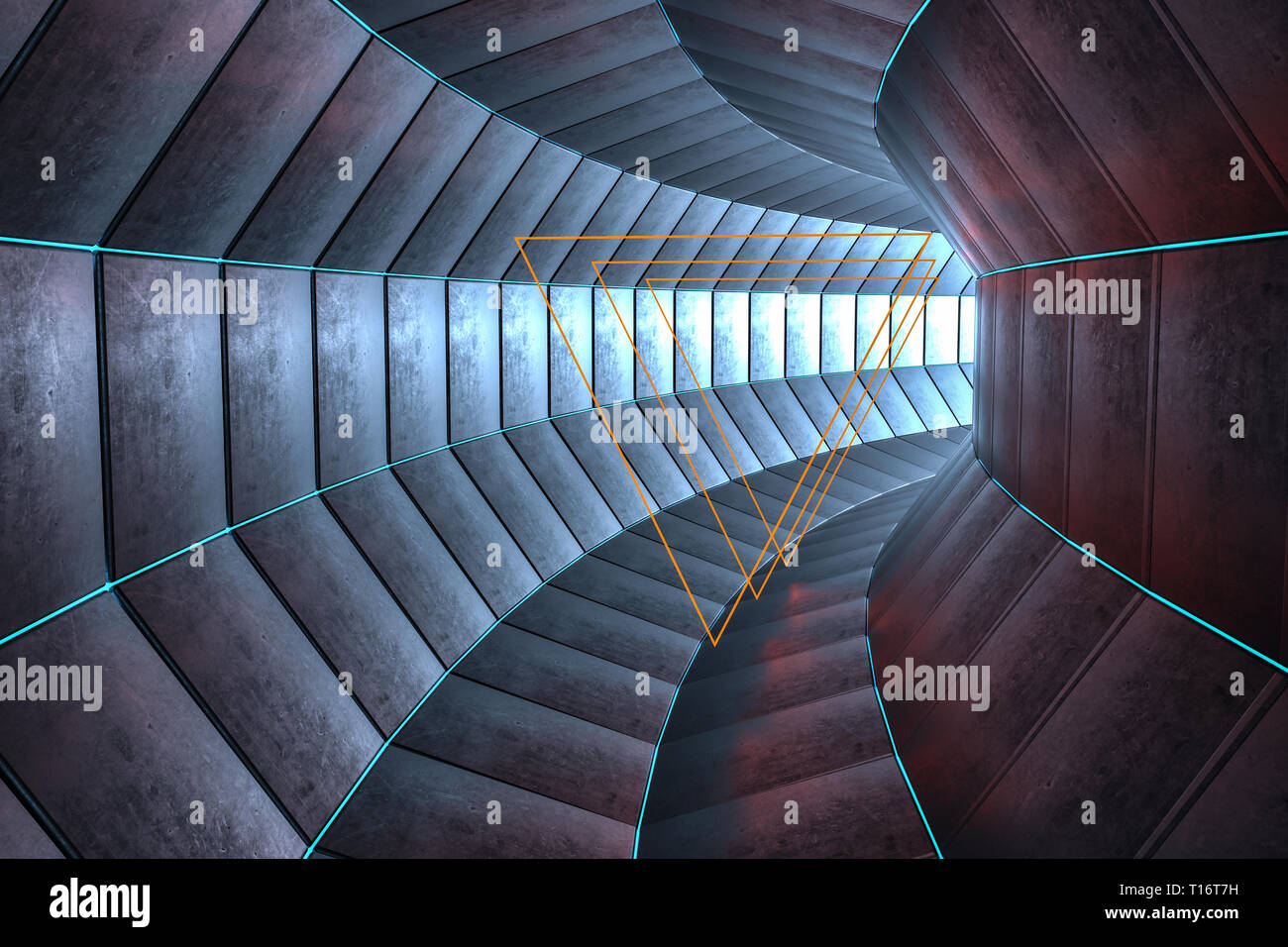 Computer digital drawing, dark background, dark science-fiction ...