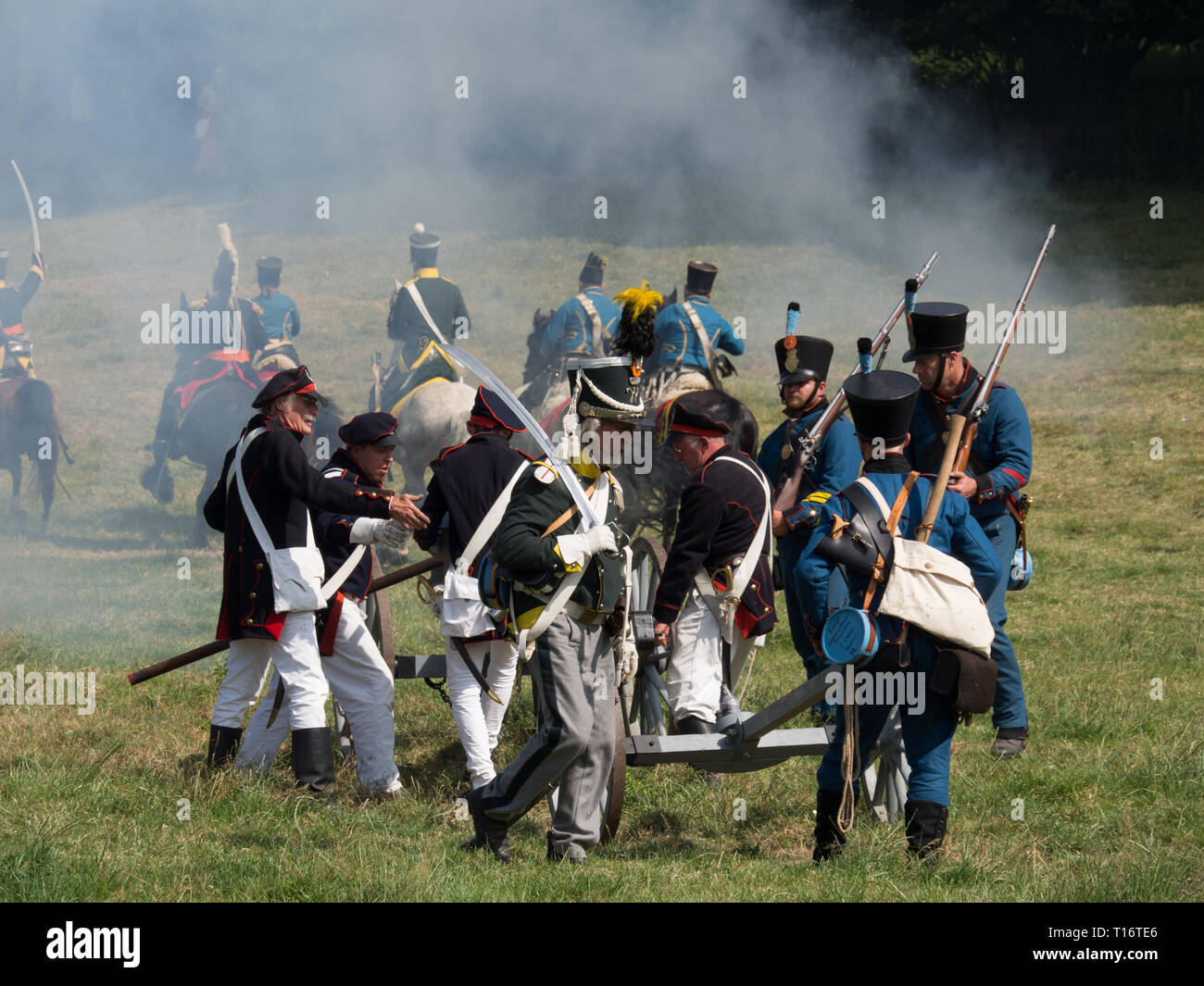 Prussian troops in the battle of waterloo hi-res stock photography and ...