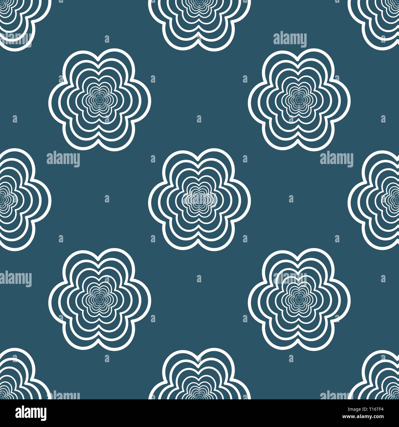 Vector seamless texture with abstract flowers Stock Vector Image & Art ...