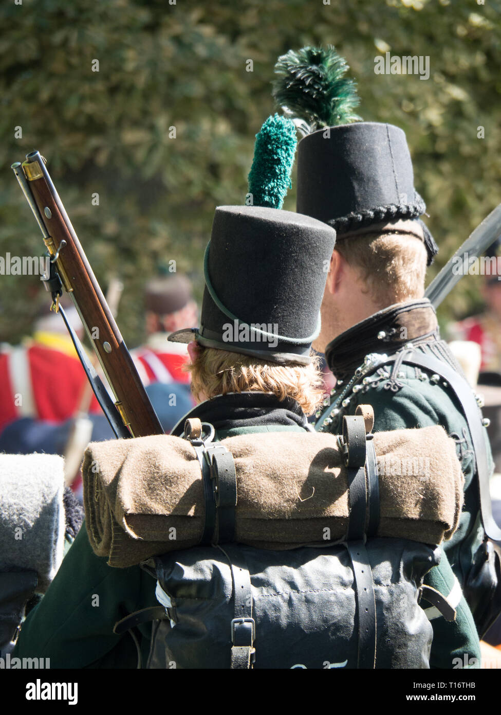 Horse Rifleman Of The Napoleonic War High Resolution Stock Photography ...