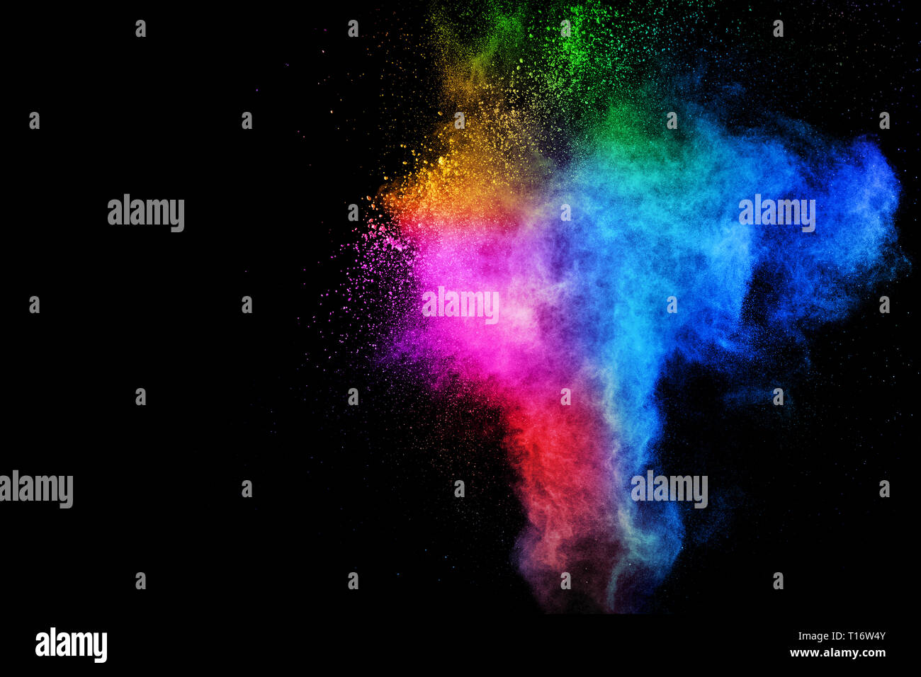 Colorful explosion for Happy Holi powder.Abstract background of color ...