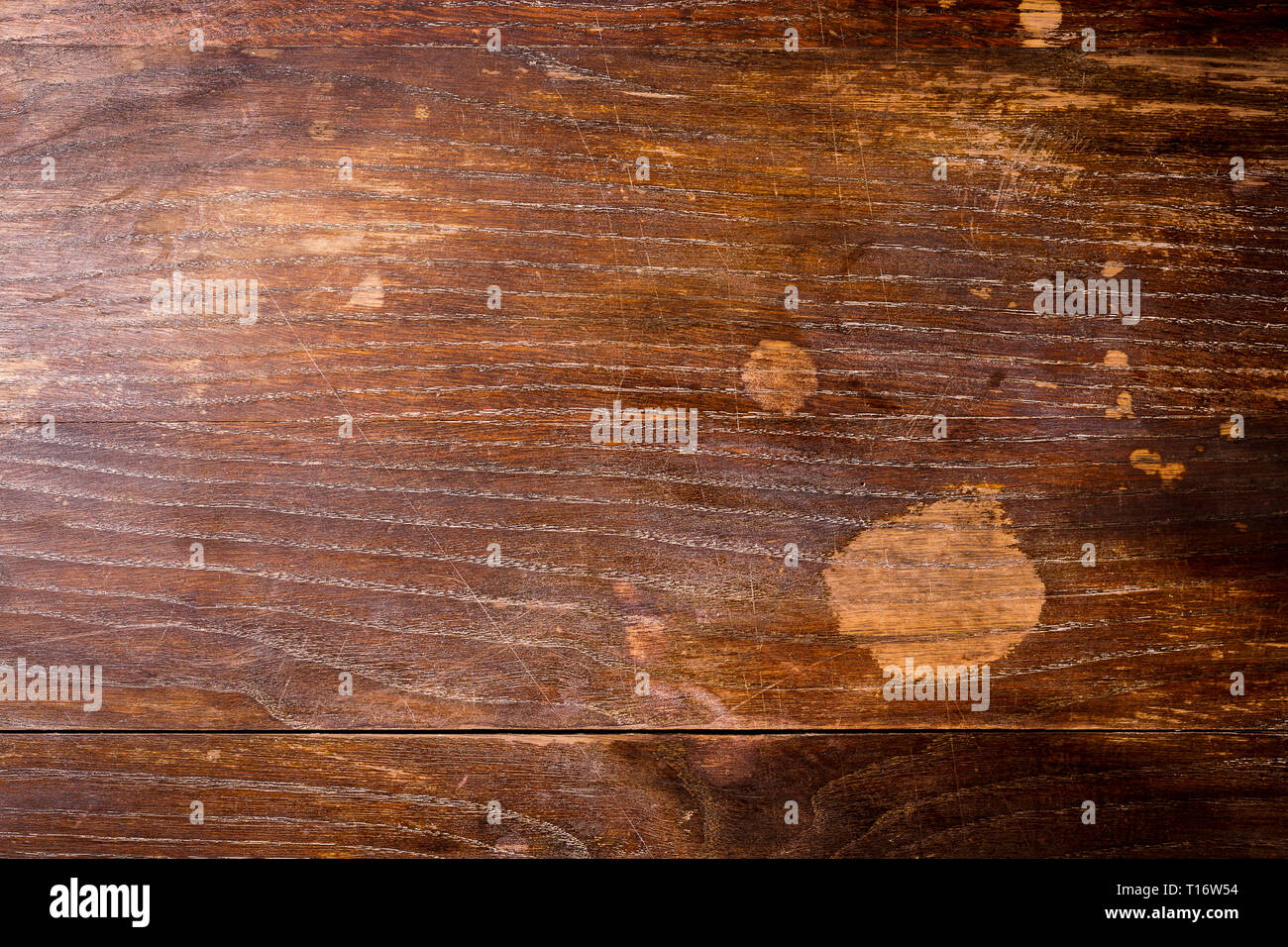 Old scratched oak table top texture background Stock Photo - Alamy
