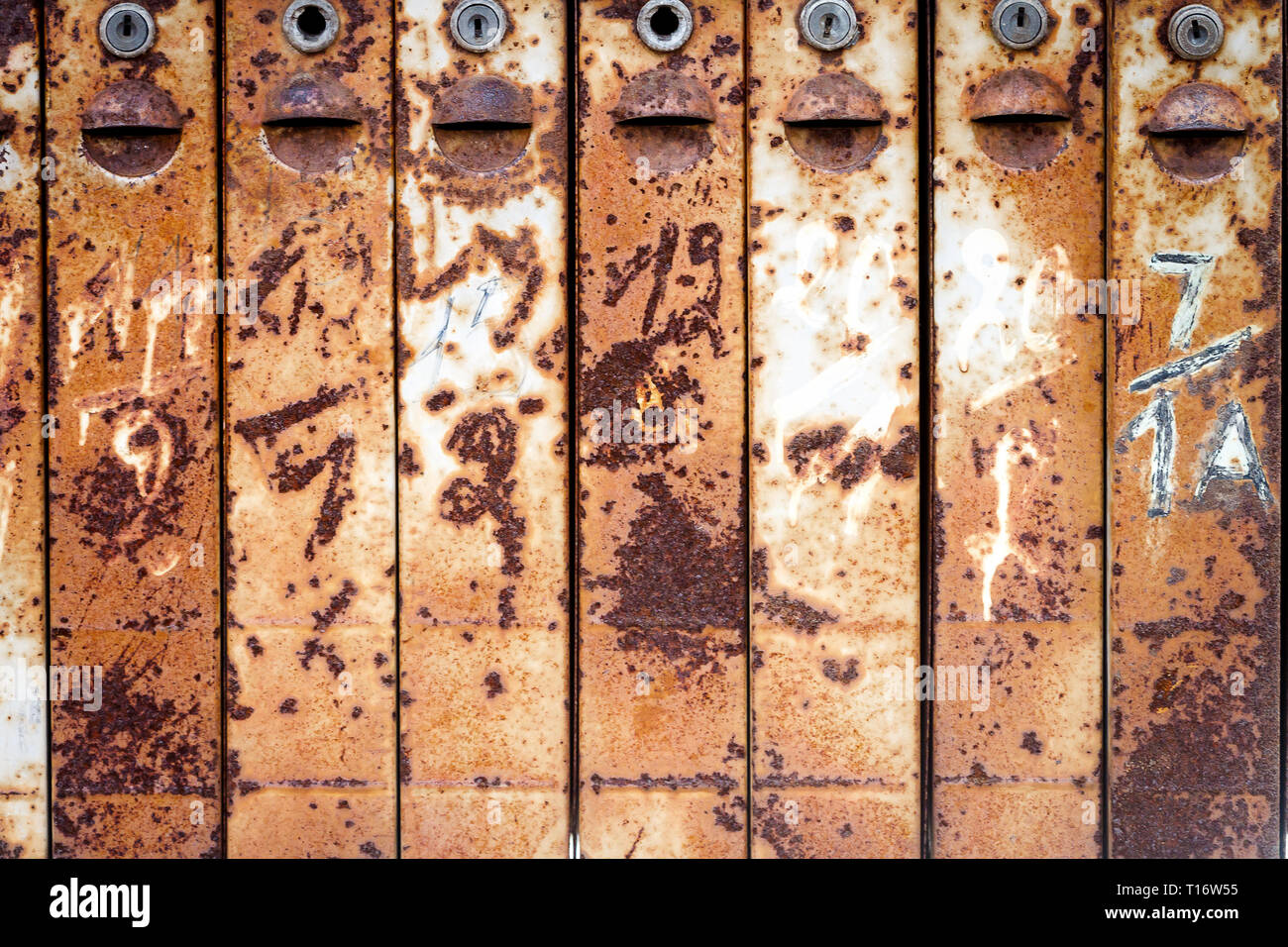 Mailboxes with numbers hi-res stock photography and images - Alamy