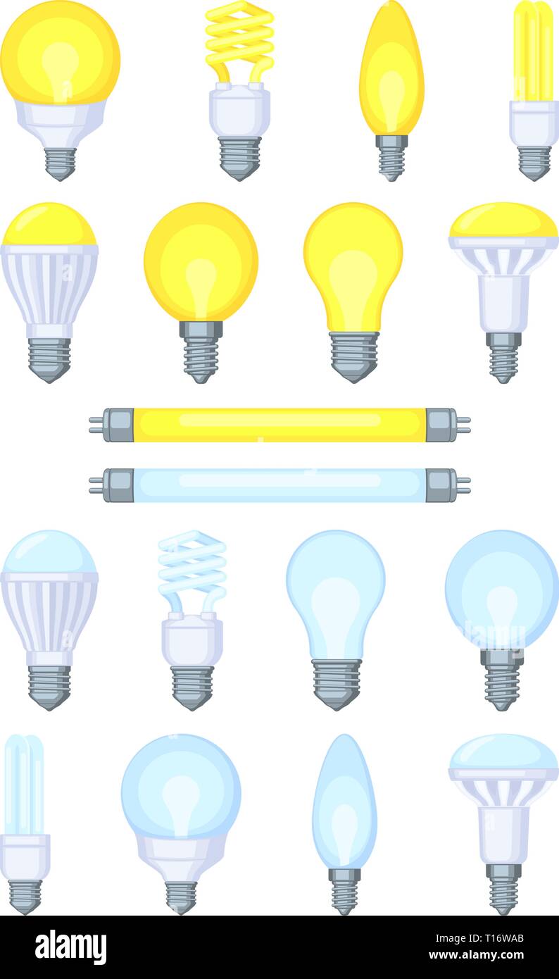 Incandescent light bulb led Stock Vector Images - Alamy