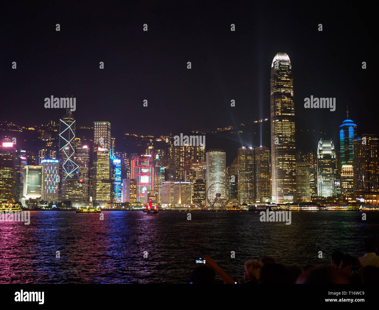 Kowloon, Hong Kong - November 02, 2017: Large groups of people gather ...