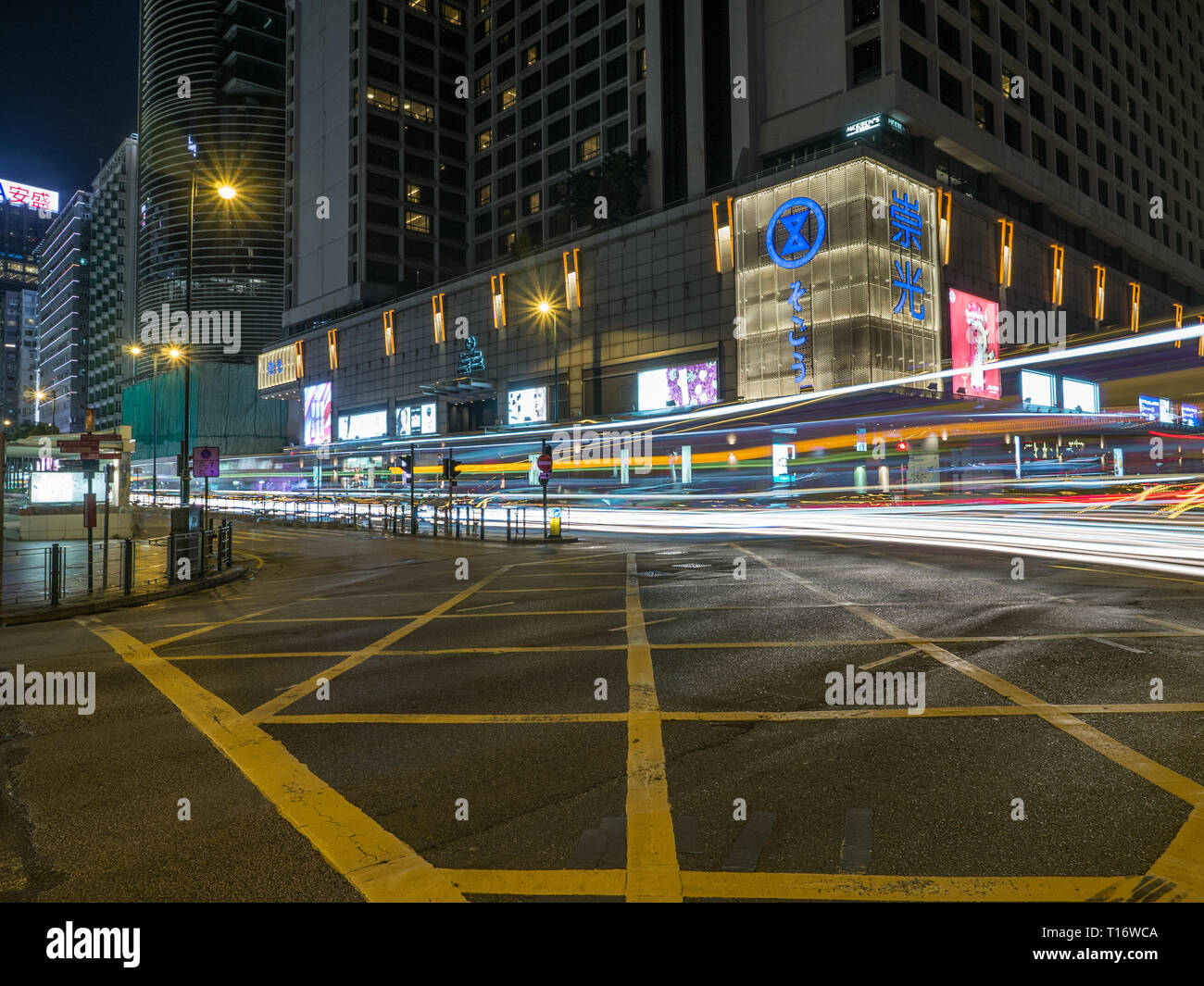 Car trails in hong kong hi-res stock photography and images - Alamy