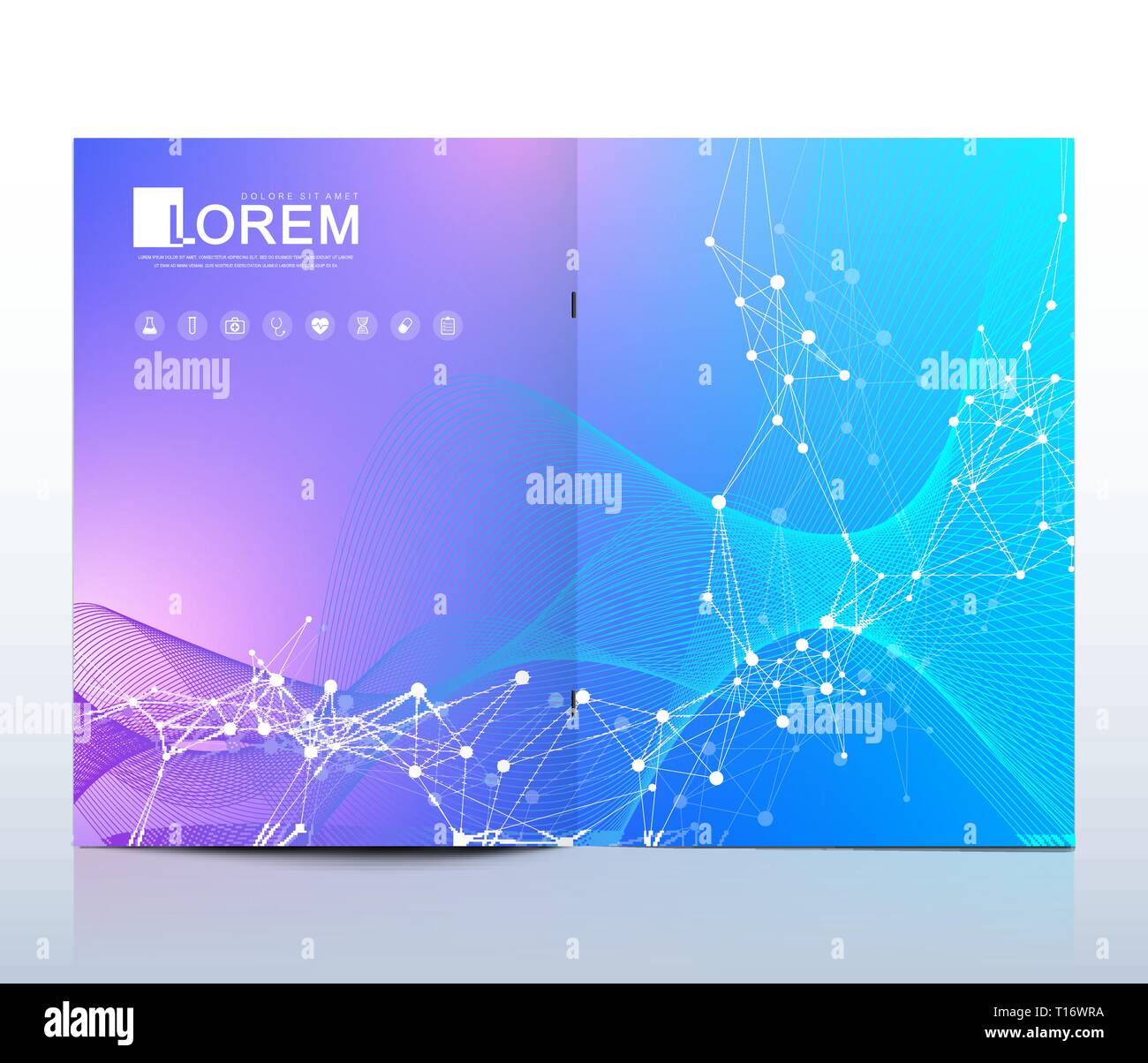 Modern vector template for brochure, leaflet, flyer, cover, banner ...