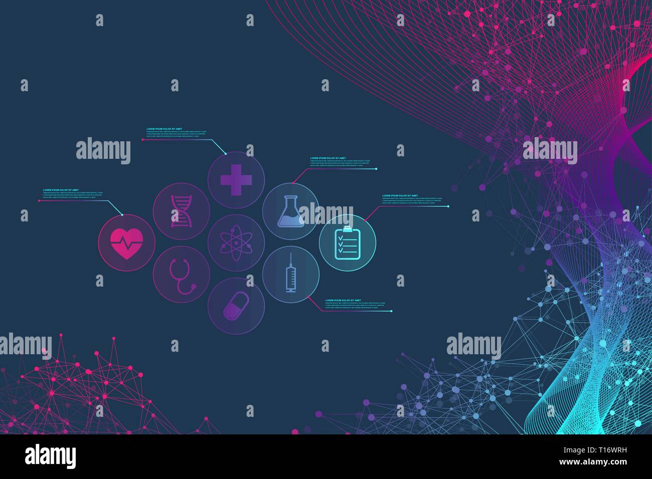 Big Genomic Data Visualization. DNA helix, DNA strand, DNA Test ...