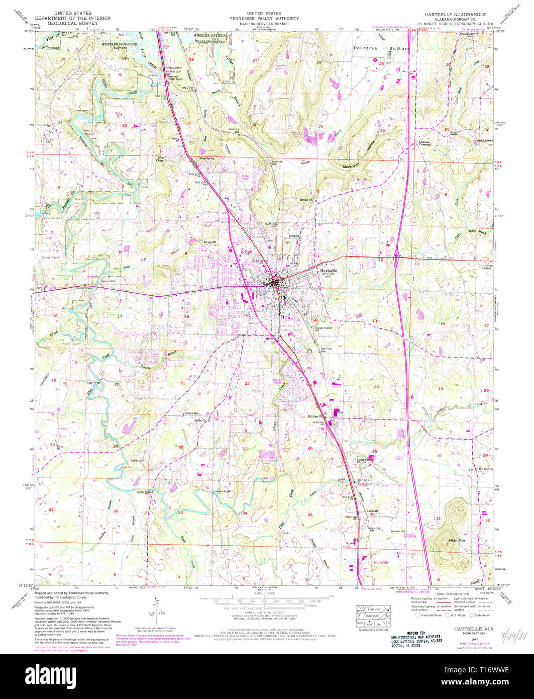 Map of hartselle hi-res stock photography and images - Alamy