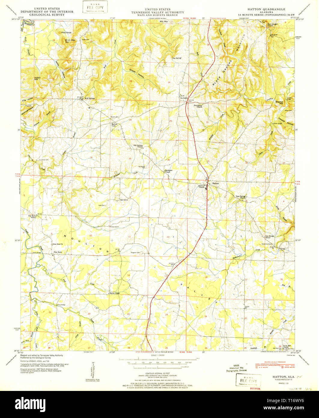 Map of hatton hi-res stock photography and images - Alamy