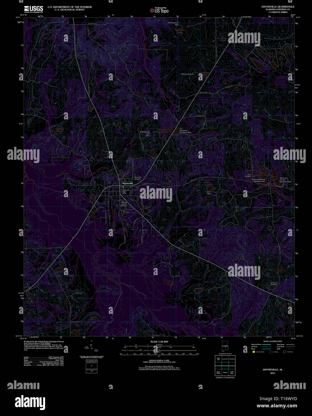 Hayneville map hi-res stock photography and images - Alamy