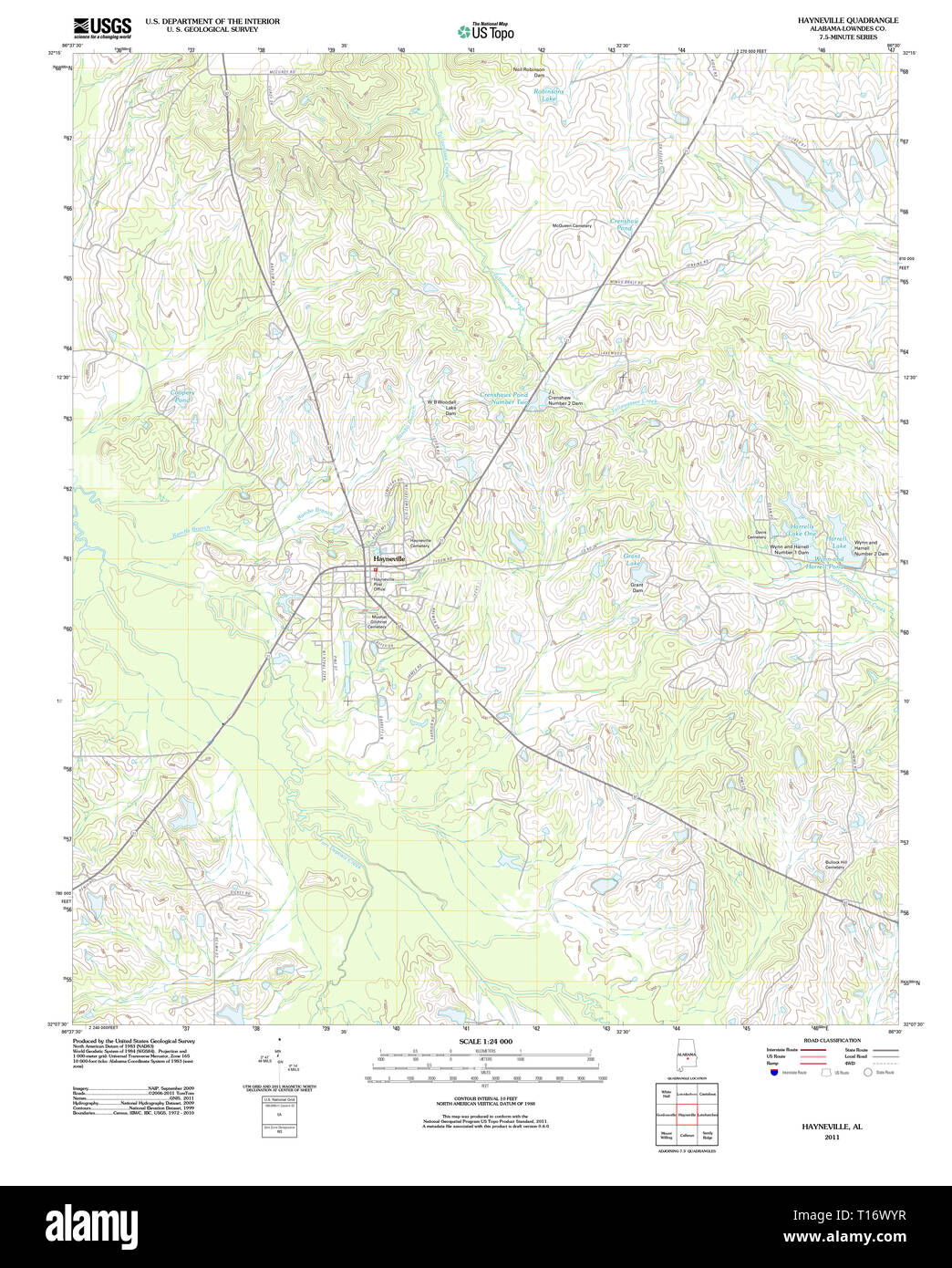 Hayneville map hi-res stock photography and images - Alamy