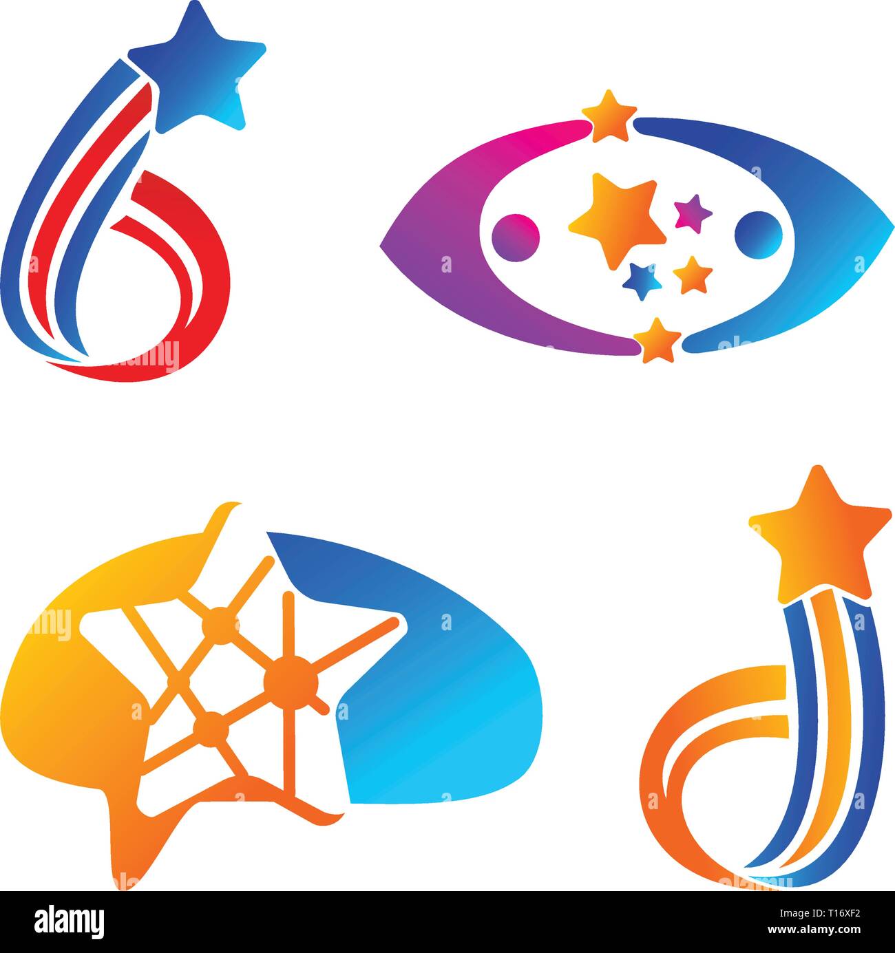 Success Star Logo Design Template Isolated Stock Vector Image & Art - Alamy