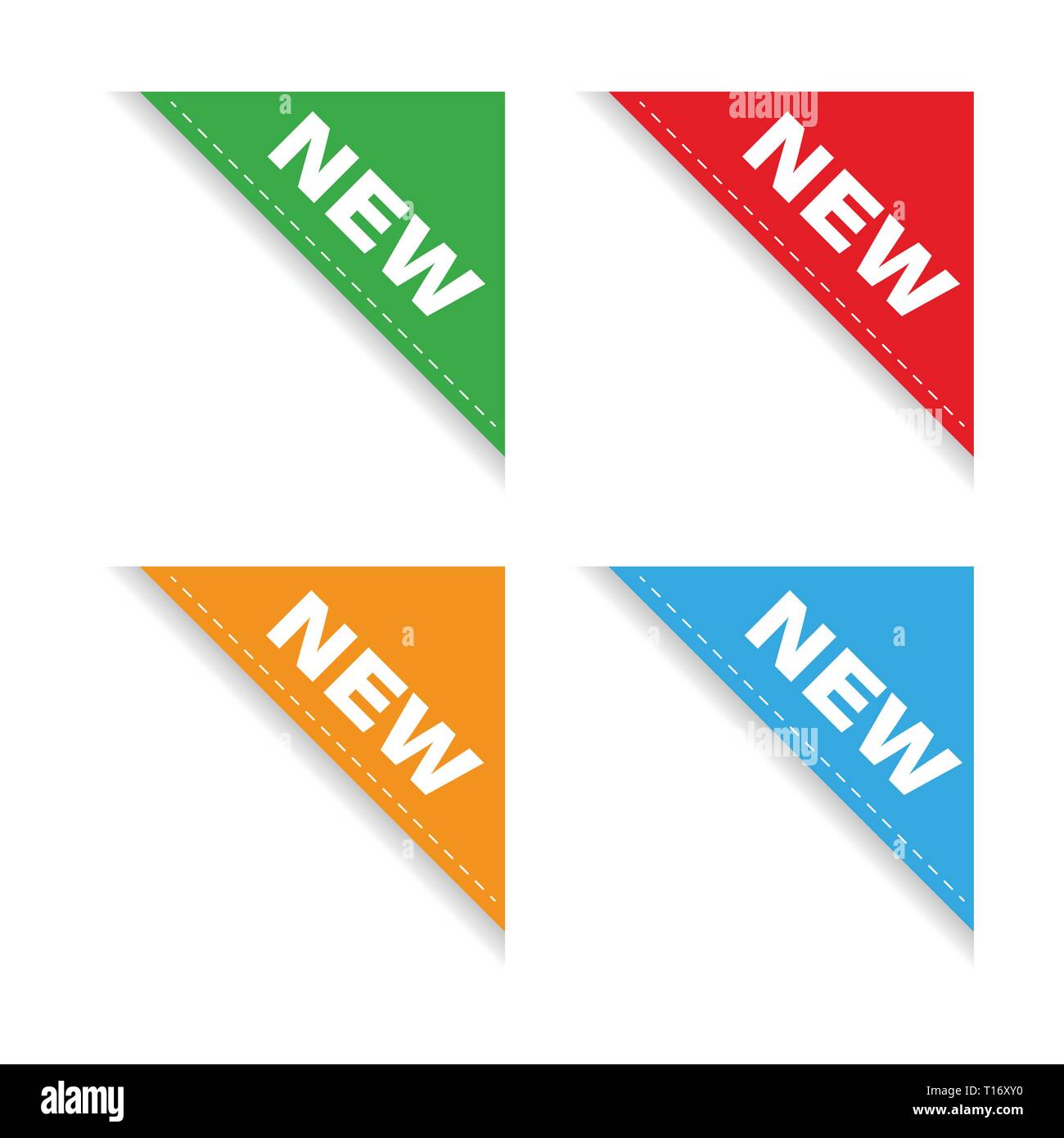 New corner ribbon set Stock Vector Image & Art - Alamy