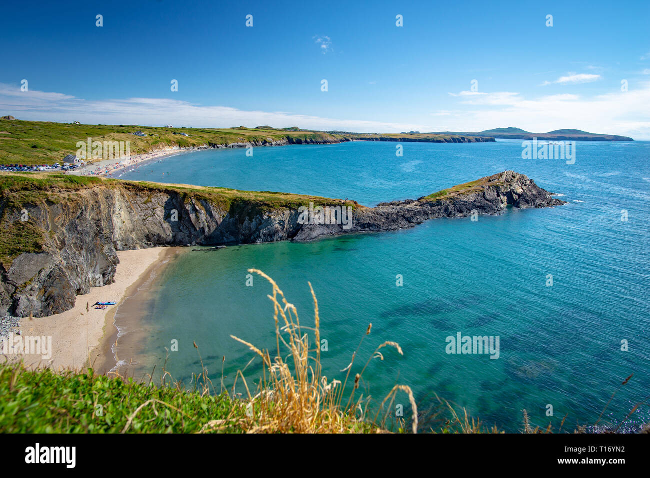 Small beach of Tyddewi (Saint Davids), Wales, United Kingdom Stock ...