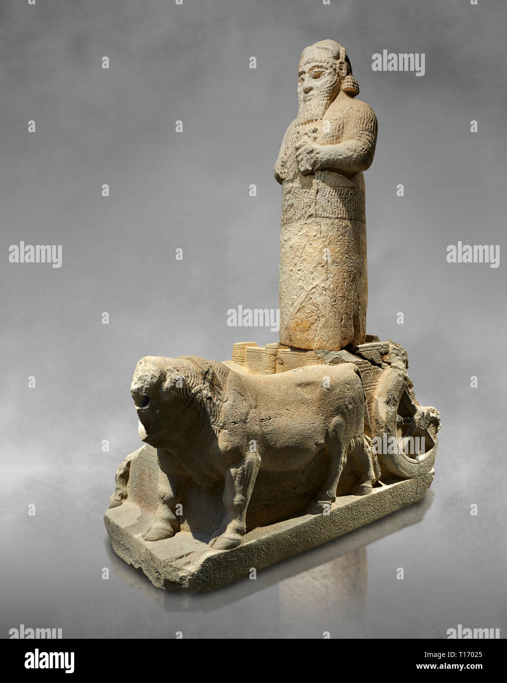 Hittite monumental statue probably of Tarhunda, the Storm God, standing ...