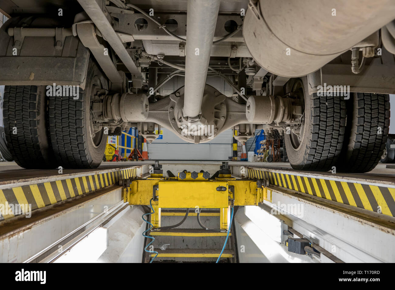 Vehicle inspection pit hi-res stock photography and images - Alamy