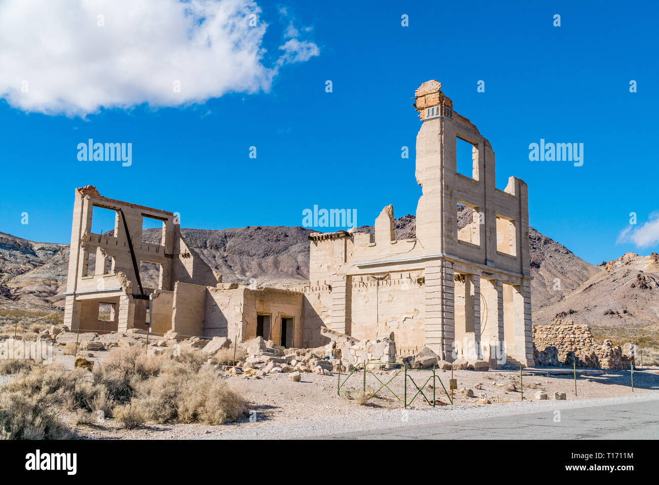 Rhyolite is a ghost town in Nye County, in the U.S. state of Nevada. It ...