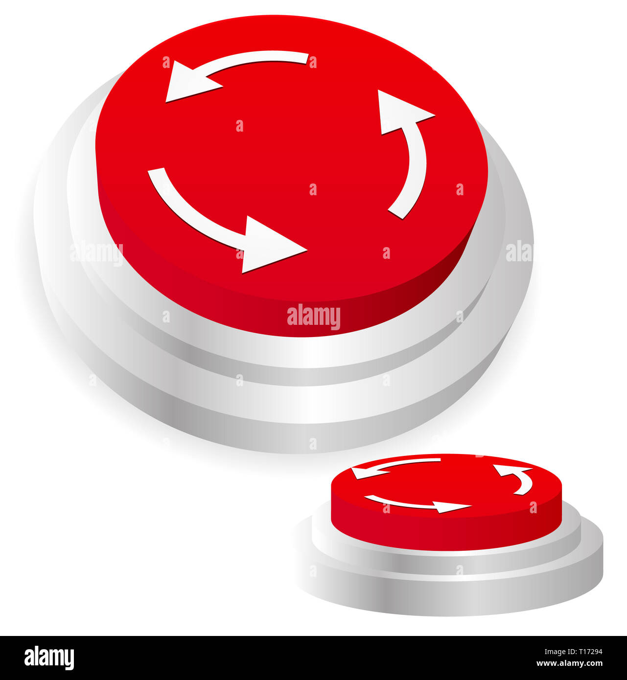 Emergency stop button machinery Cut Out Stock Images & Pictures - Alamy