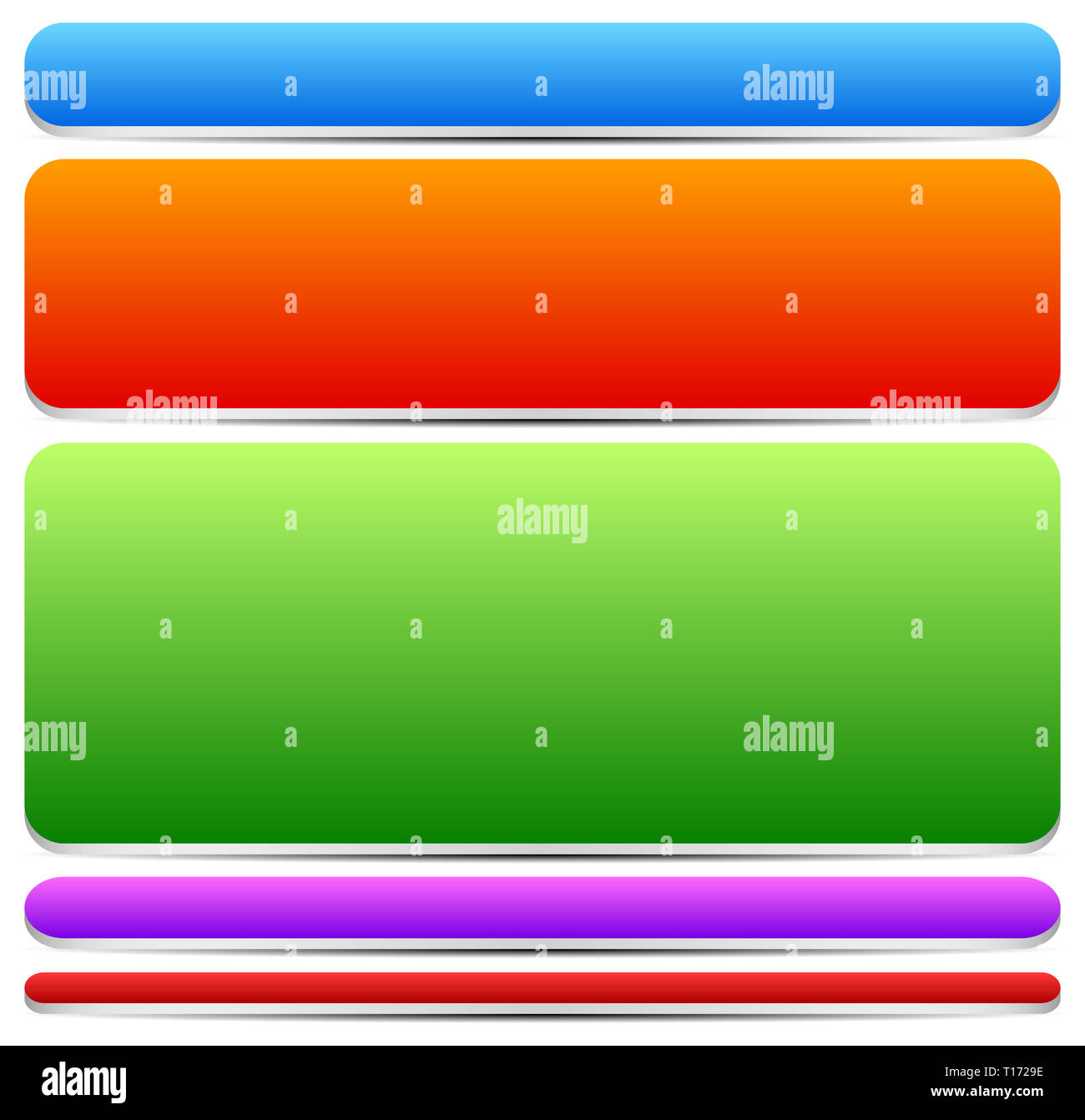 Different Button, Banner Shapes, Bars Stock Photo - Alamy