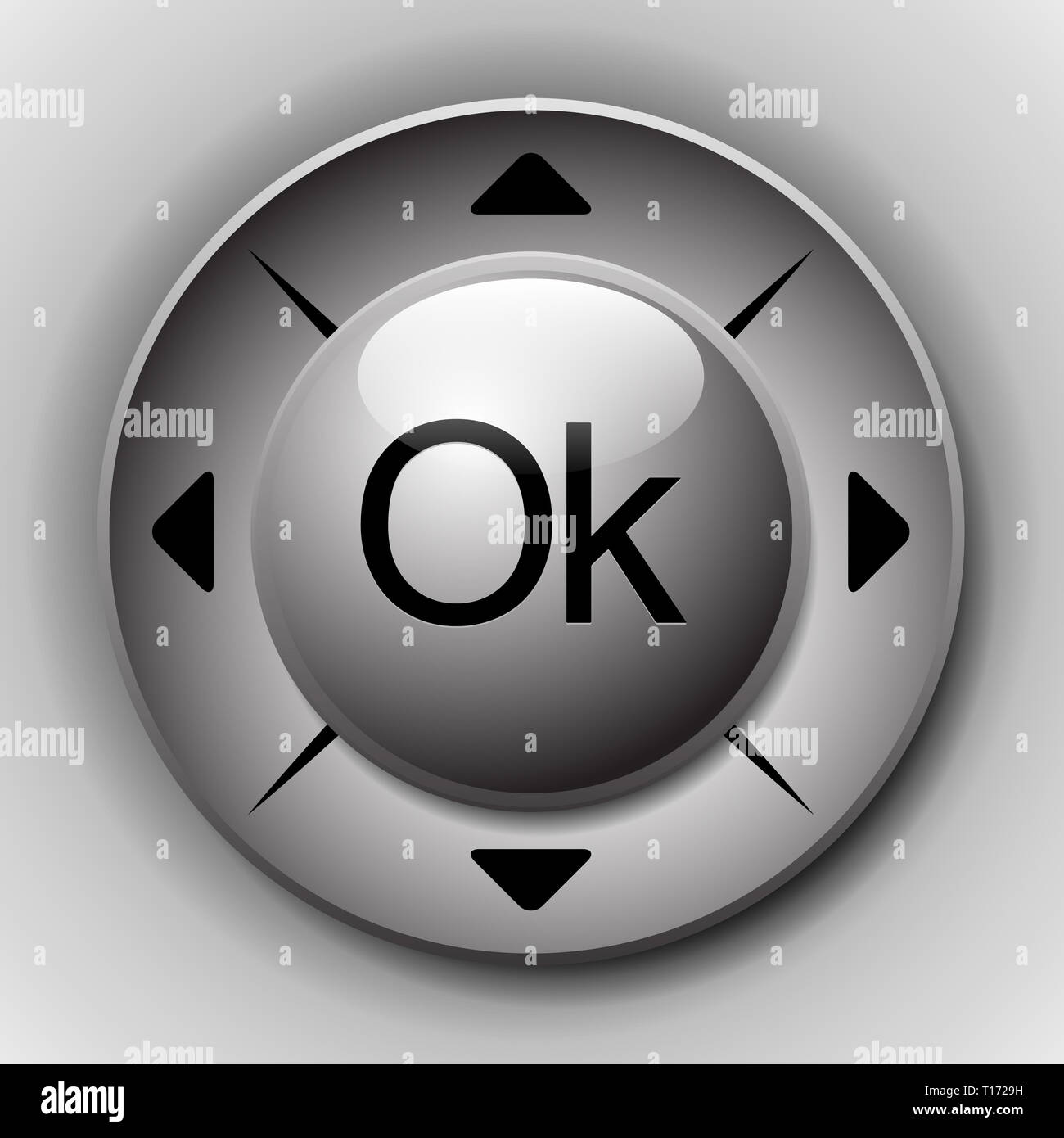 Simple remote dial template Stock Photo - Alamy