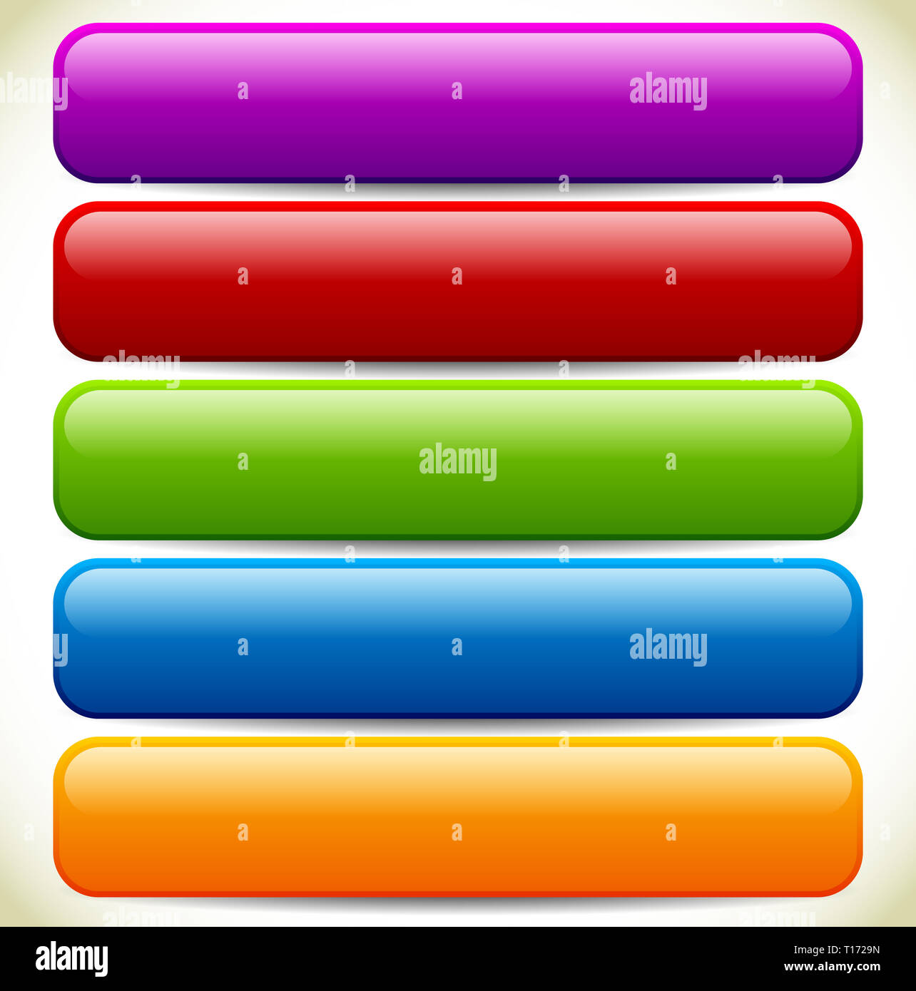 Eps 10 Vector Illustration of Colorful Button / Banner Backgrounds with ...