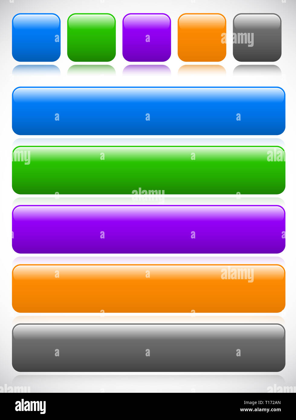 Set of button, banner backgrounds w/ empty space for print or web ...