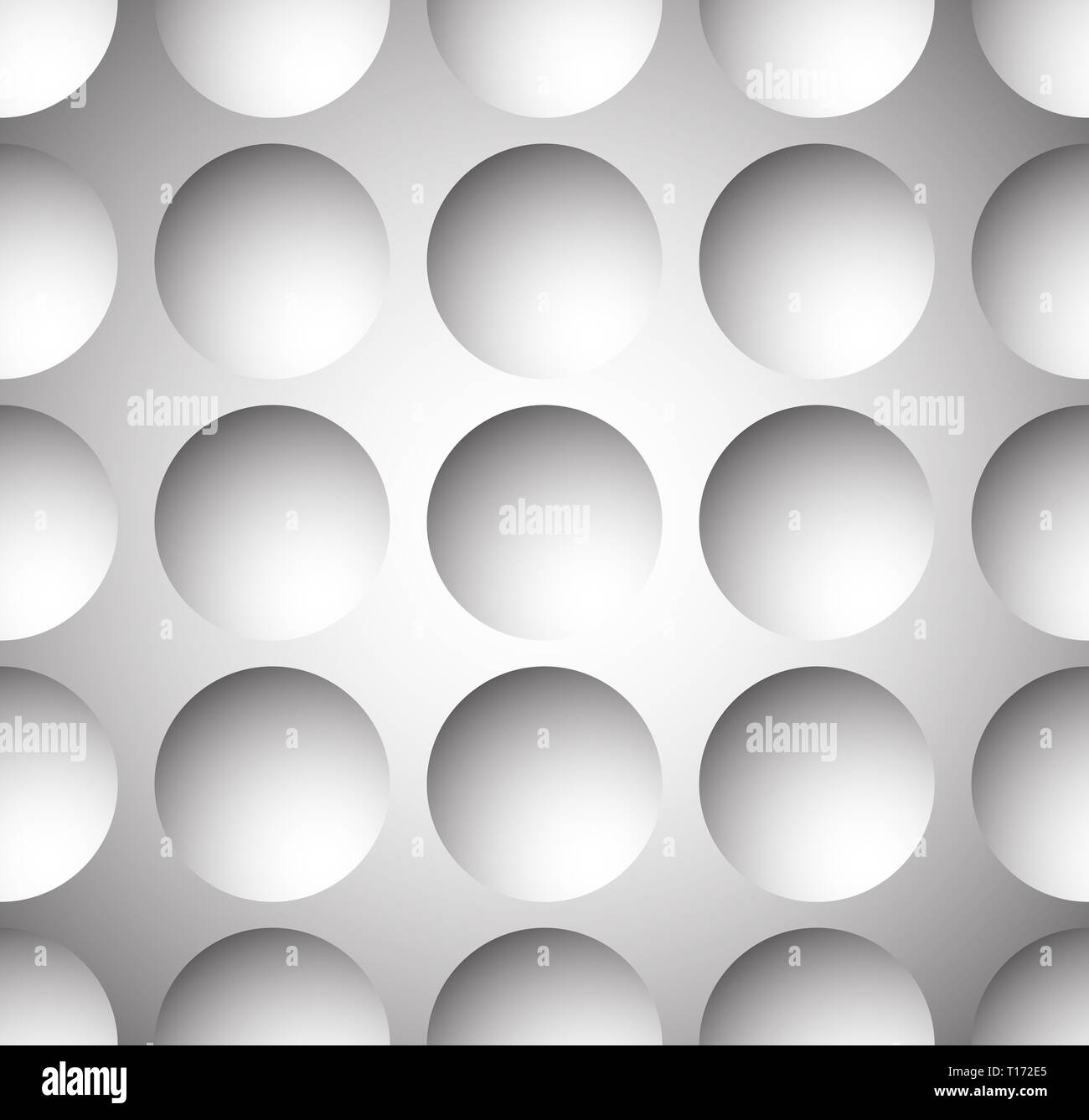 Grayscale circle pattern with seamlessly repeatable geometry. Editable ...