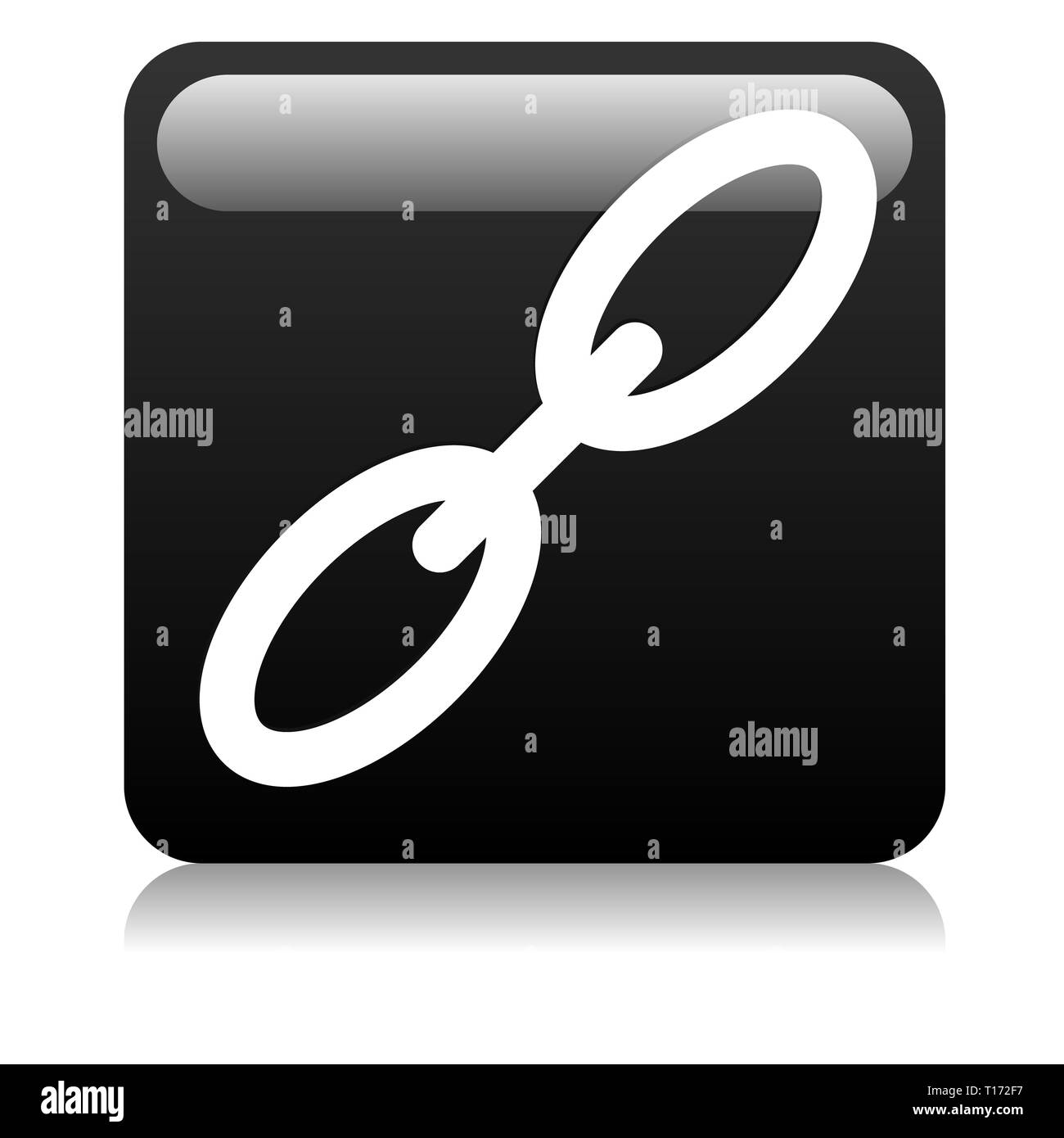 Chainlink icon hi-res stock photography and images - Alamy