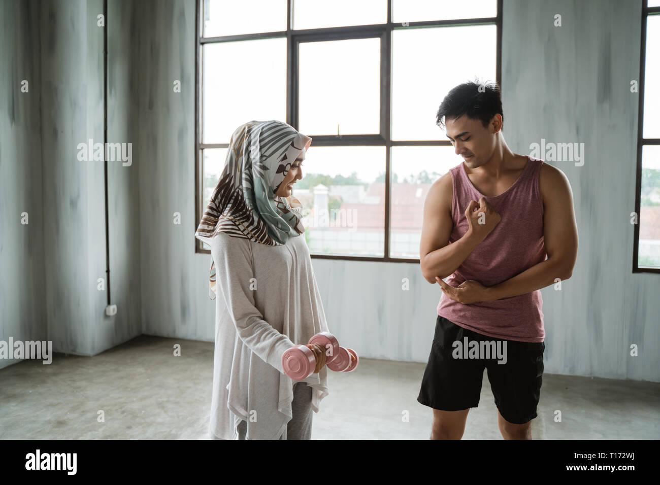 Muslim female athletes and the hijab hi-res stock photography and ...