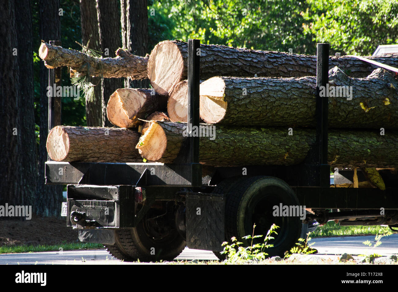 Lumber truck hi-res stock photography and images - Alamy