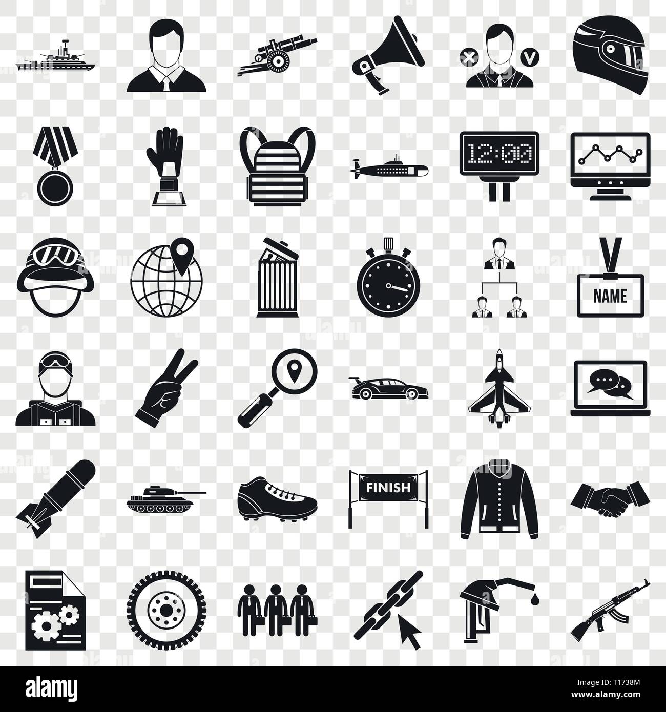 Victory icons set, simple style Stock Vector Image & Art - Alamy