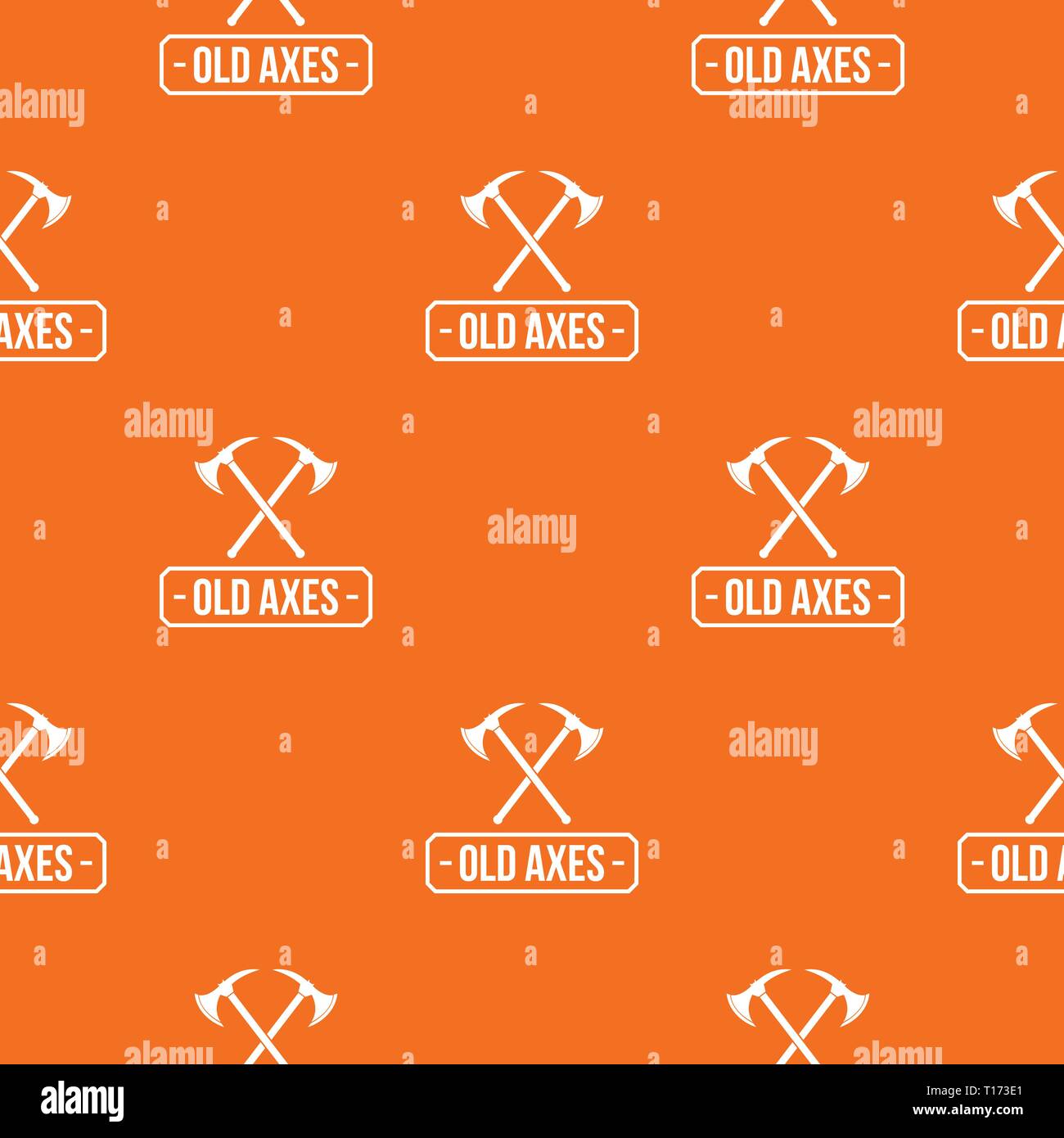 Old axe pattern vector orange Stock Vector Image & Art - Alamy
