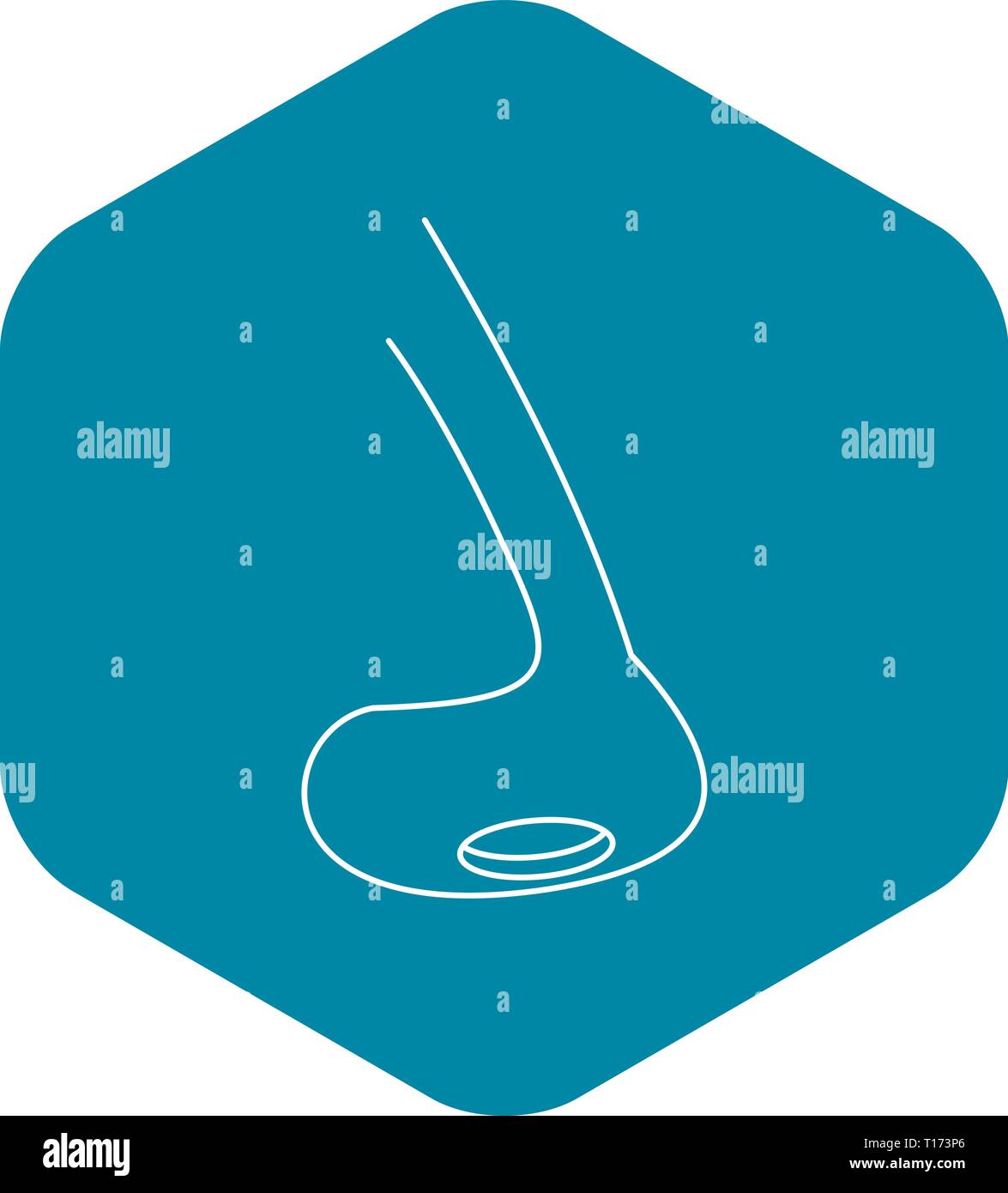 Nose icon, simple style Stock Vector Image & Art - Alamy