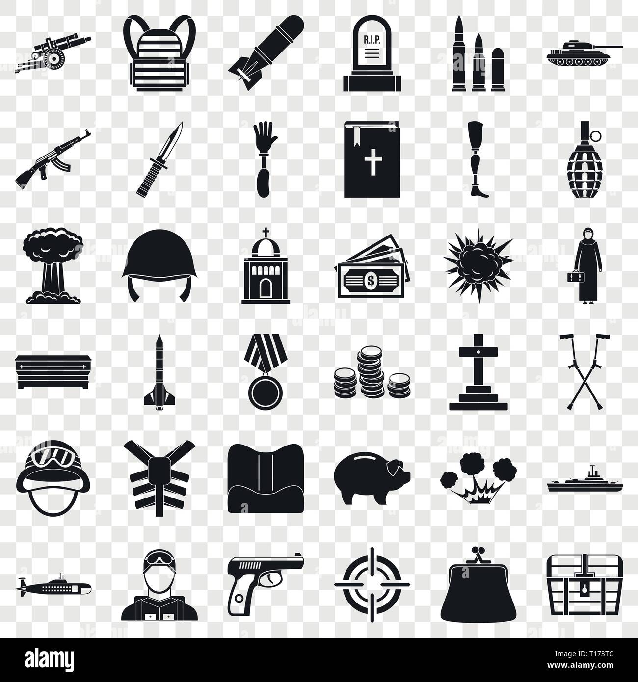 War crime icons set, simple style Stock Vector Image & Art - Alamy