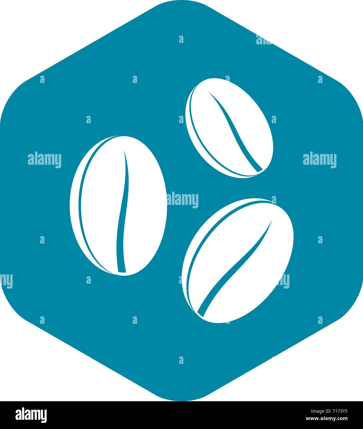 Three roasted coffee beans Stock Vector Images - Alamy