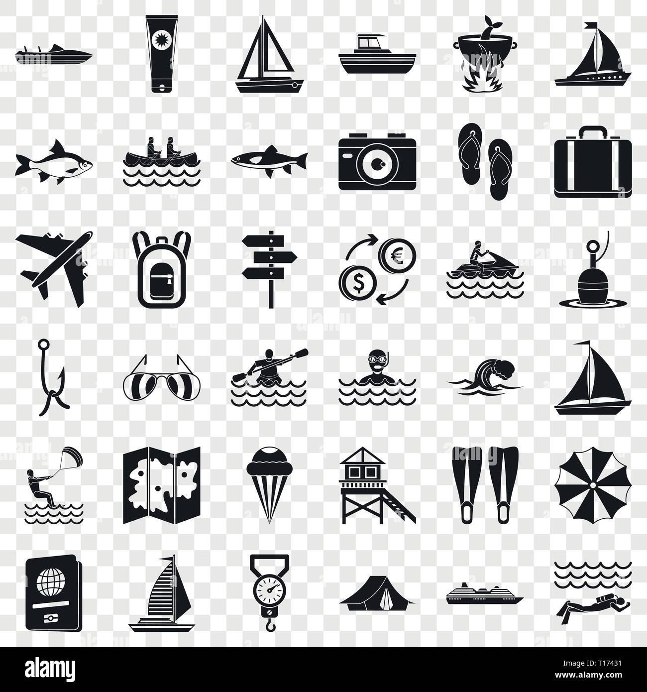 Water creation icons set, simple style Stock Vector Image & Art - Alamy
