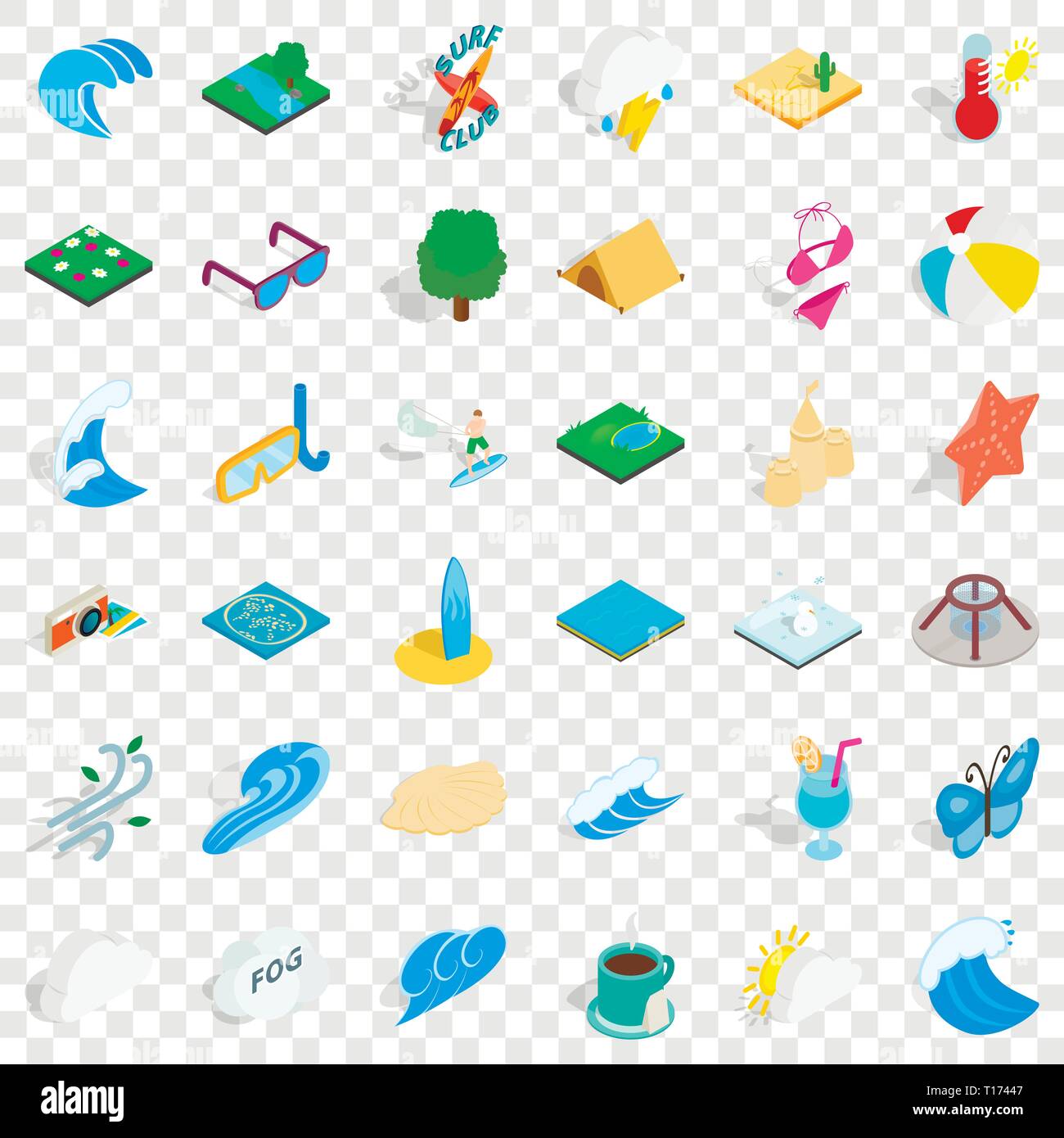 Water creation icons set, isometric style Stock Vector Image & Art - Alamy